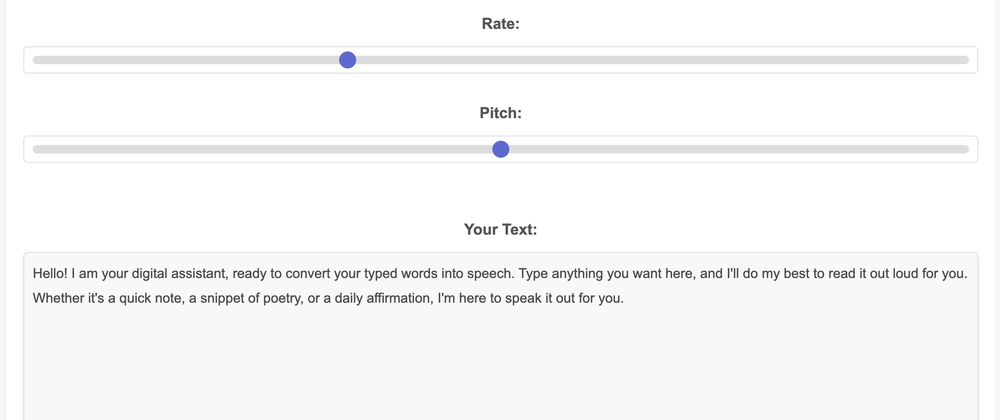 Transform Text into Speech Instantly - Free & No Signup Required - DEV ... Transform Text into Speech Instantly - Free & No Signup Required - DEV ...