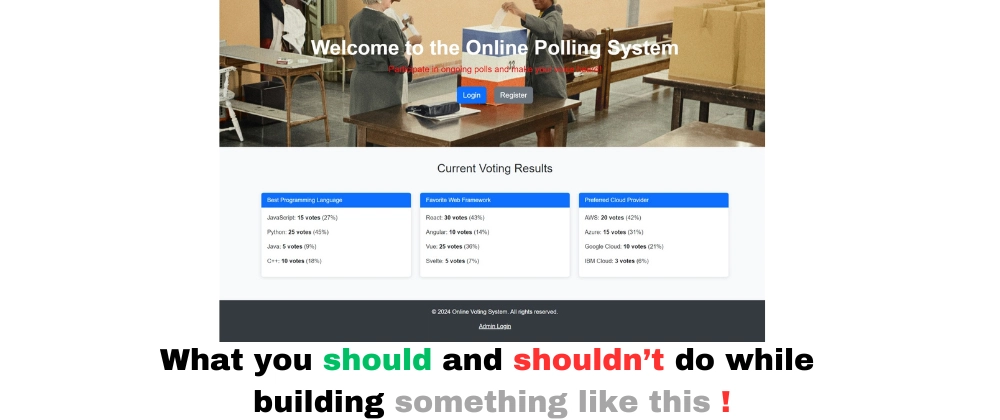 🗳️ How I Built an Online Voting Platform Using JavaScript and ... 🗳️ How I Built an Online Voting Platform Using JavaScript and ...
