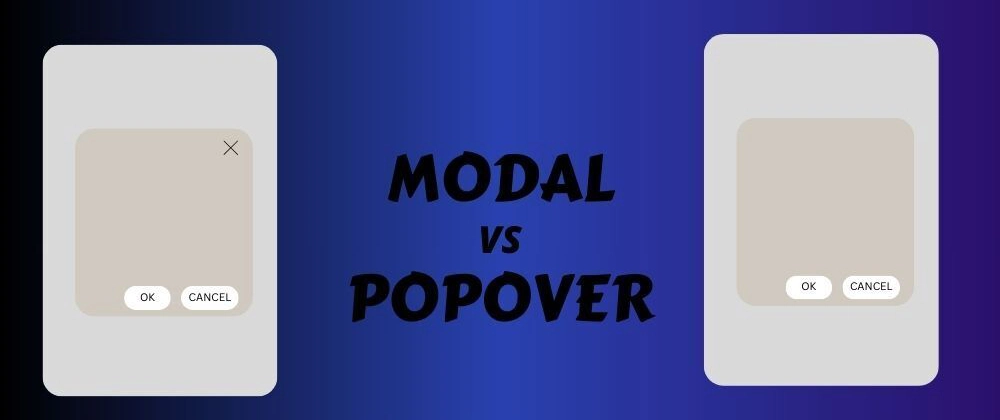 Popver API VS dialog Modal : Same Same but Different - DEV Community Popver API VS dialog Modal : Same Same but Different - DEV Community