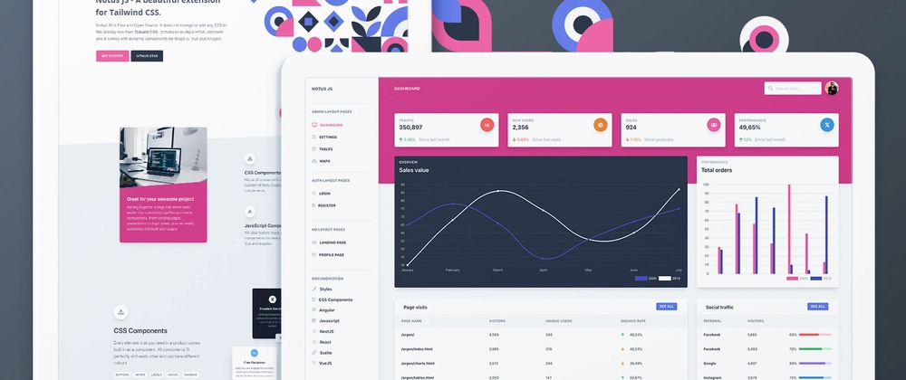Tailwind Css Free Starters Coded In React Vue Svelte And Angular Dev Community