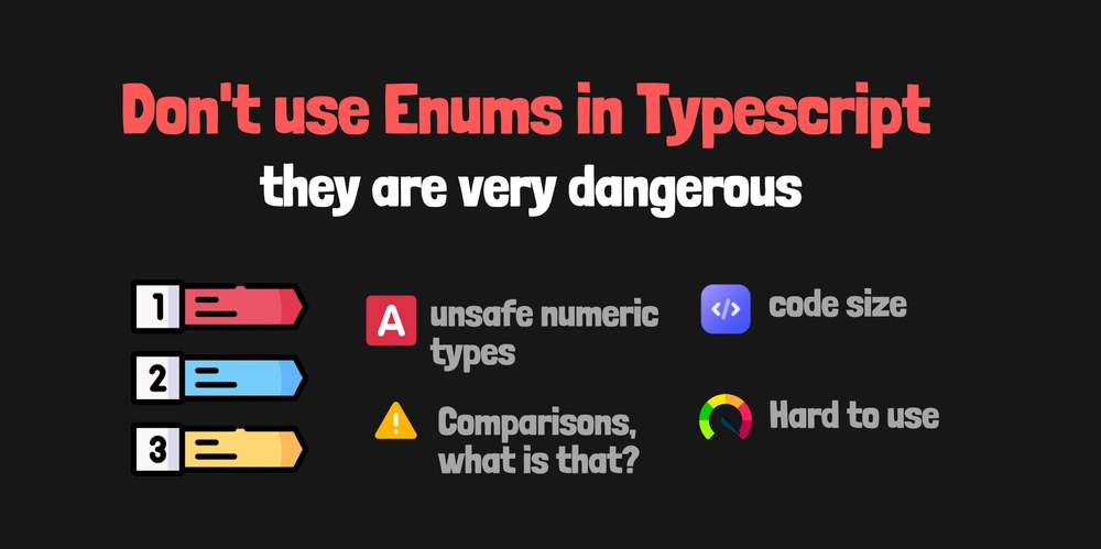 Don't use Enums in Typescript, they are very dangerous 😨 - DEV Community Don't use Enums in Typescript, they are very dangerous 😨 - DEV Community