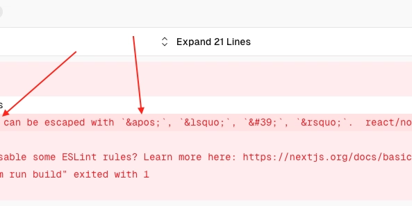 Next.js Failed to compile Deploying to Vercel - DEV Community Next.js Failed to compile Deploying to Vercel - DEV Community