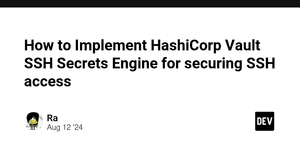 How to Implement HashiCorp Vault SSH Secrets Engine for securing SSH ... How to Implement HashiCorp Vault SSH Secrets Engine for securing SSH ...