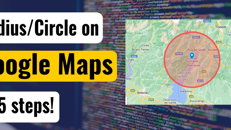 how to draw circle google maps