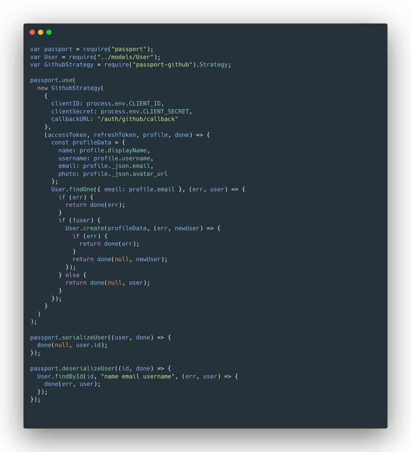 Serializing and deserializing our user data in passport.js - DEV Community Serializing and deserializing our user data in passport.js - DEV Community