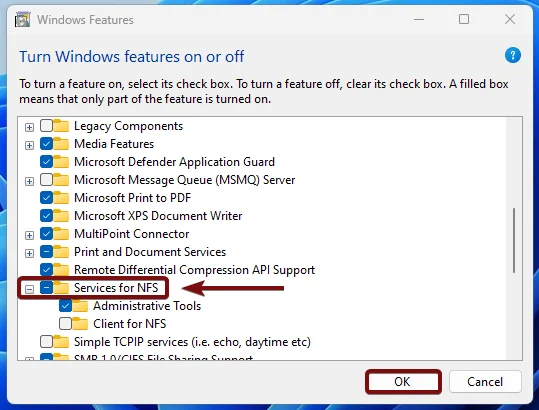 Enabling Services for NFS in Windows 11! - DEV Community Enabling Services for NFS in Windows 11! - DEV Community